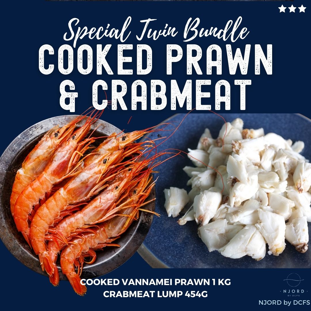 [TWIN BUNDLE] Cooked Vannamei Prawn & Crabmeat – NJORD by DCFS